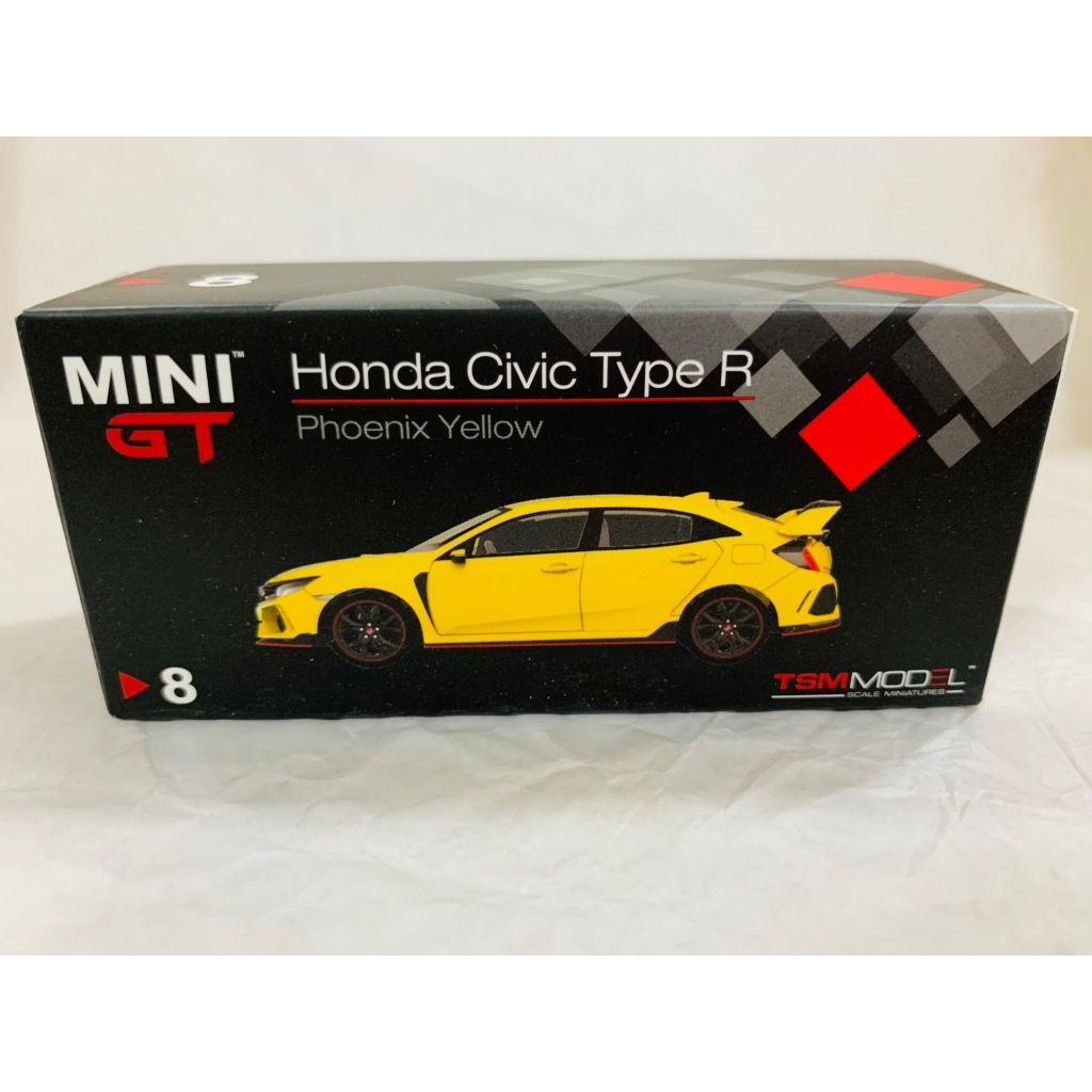 MINI GT #8 HONDA CIVIC TYPE R Phoenix Yellow | Shopee Thailand