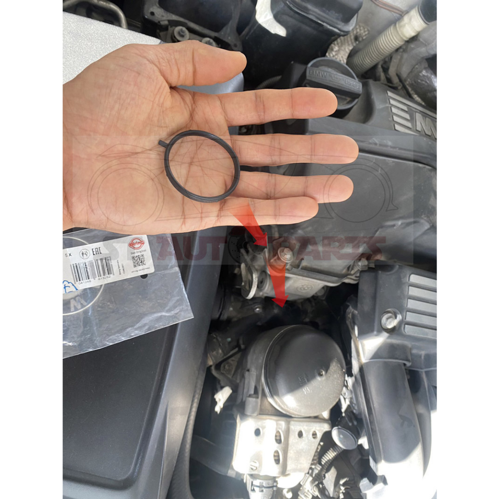 ปะเก็นท่อน้ำข้างเครื่อง ซีลท่อน้ำข้างเครื่อง BMW X1 E84 E90 E46 E83 E85 N46N N46 N43 N42 N45N ...