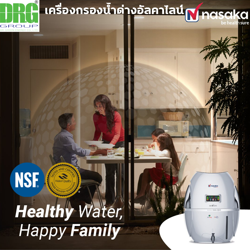เครื่องกรองน้ำอัลคาไลน์ กรอง 8 ขั้น Dr. Green Energy Nasaka Maxsure RO ...