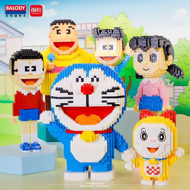 DORAEMON Balody แท้บล็อคตัวต่อลายโดราเอมอนของเล่นสําหรับเด็ก | Shopee ...