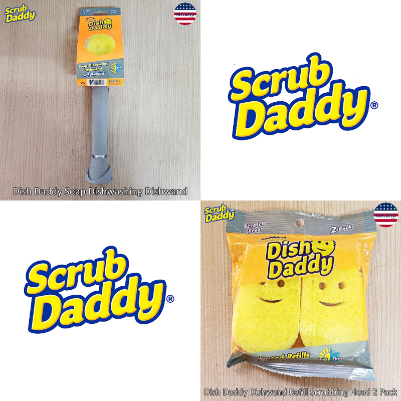 Scrub Daddy® Dish Daddy Soap Dishwashing Dishwand ด้ามจับฟองน้ำ ด้าม ...