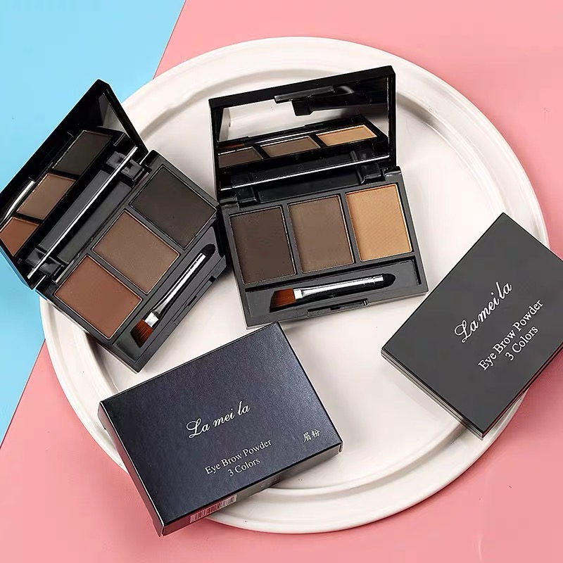 LAMEILA Eyebrow Powder แป้งฝุ่นเขียนคิ้ว 3in1 พร้อมแปรง กันน้ำ กัน ...
