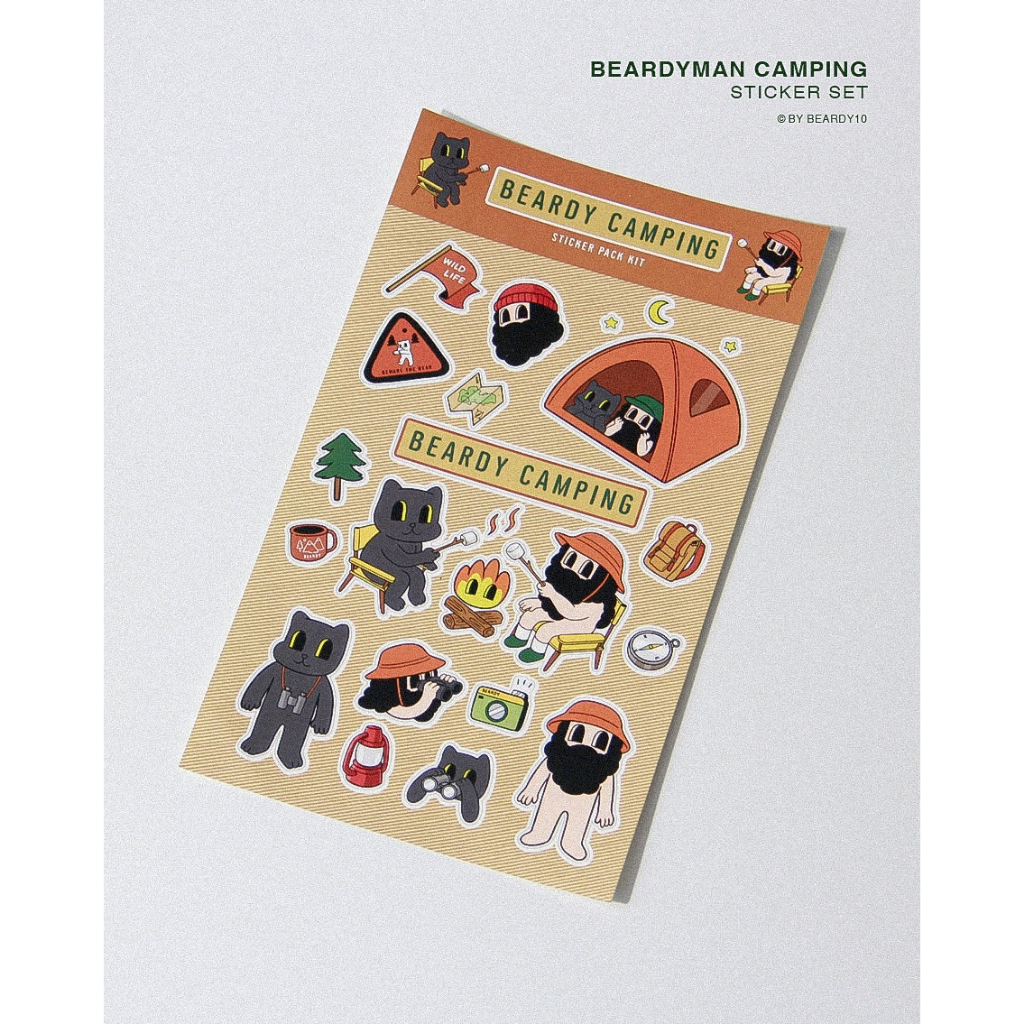 BEARDYMAN STICKER SET | Shopee Thailand