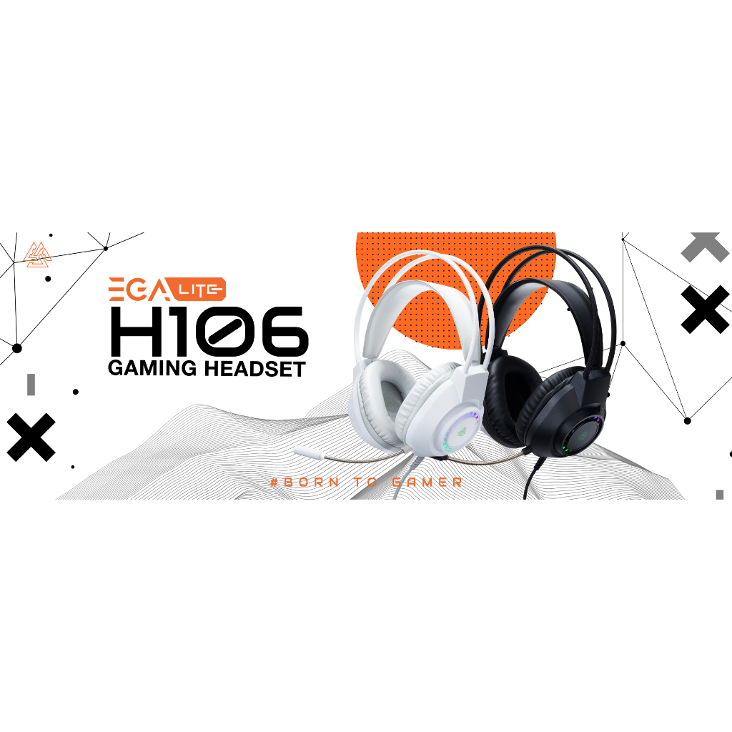 EGA LITE H106 หูฟังเกมมิ่ง Gaming Headset รุ่นนี้เชื่อมต่อผ่านสาย USB ...