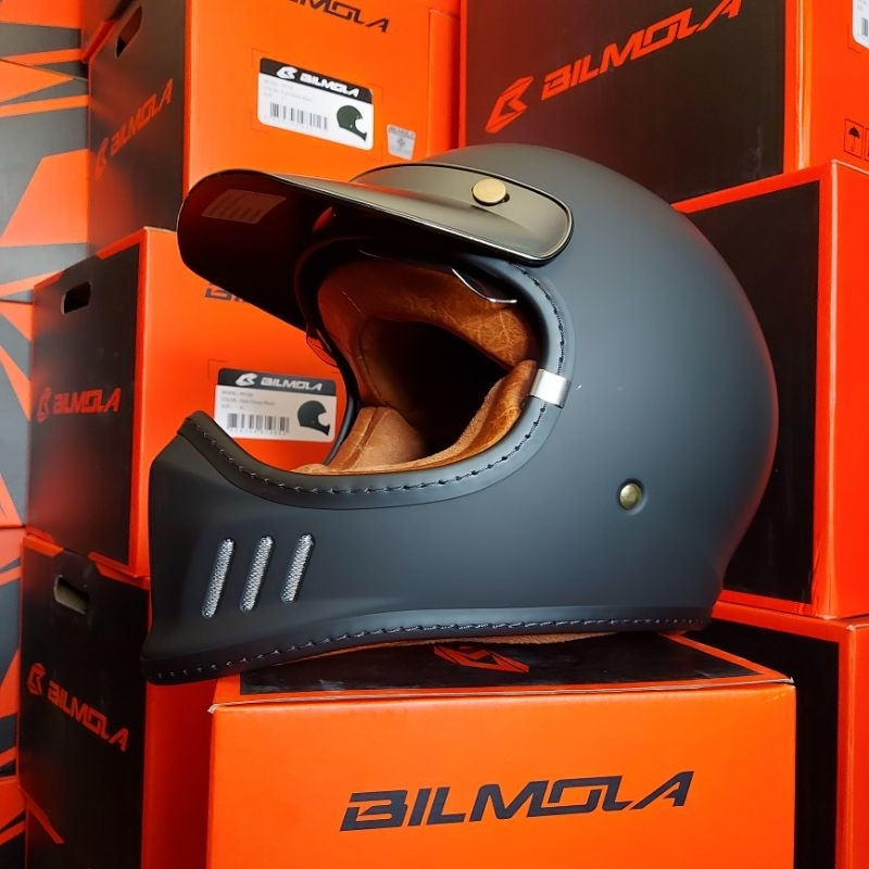 หมวกกันน็อค Bilmola รุ่น RX100 ทรงคลาสสิคนิยม ผลิตปี 2023 | Shopee Thailand