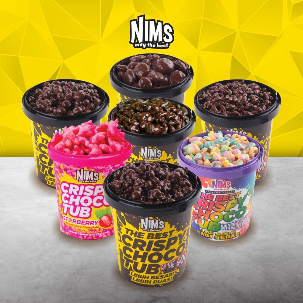 Nims crispy choco tube นำเข้ามาเลเซีย ขนมเคลือบชอคโกแลต ขนมทานเล่น ชอคโก้คริสปี้ โกโก้ครั้นช ...
