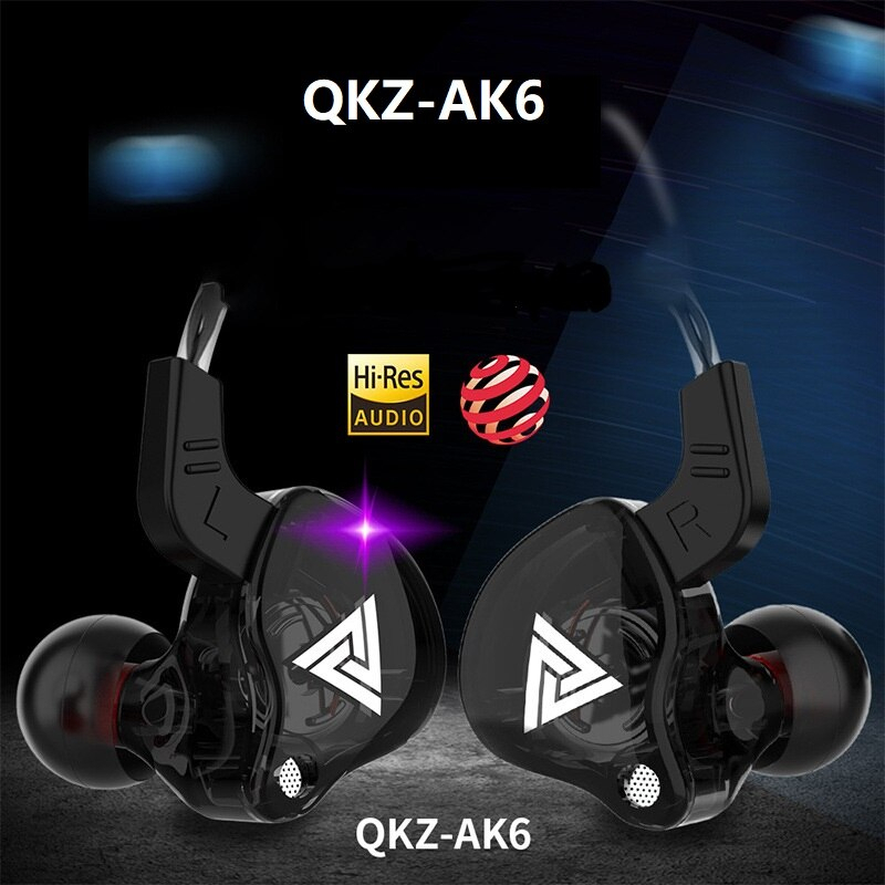 QKZ AK6 in ear ของแท้ คุณภาพดี เสียงดี เบสแน่น หูฟังอินเอียร์ ระดับ ...