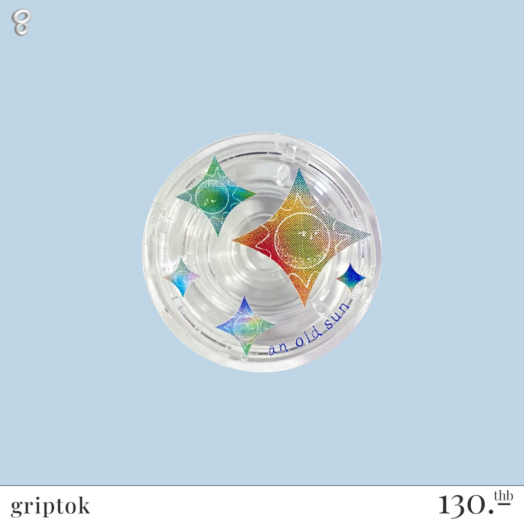 (8yuevacation) กริปต๊อกอะคริลิค ใส transparent griptok: an old sun | Shopee Thailand