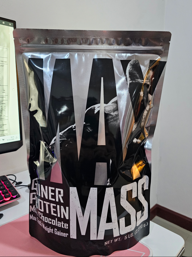 MAX MASS ขนาดใหญ่ 5.LBS สูตรเพิ่มกล้ามเนื้อ กล้ามเนื้อไวขึ้น1000% ...