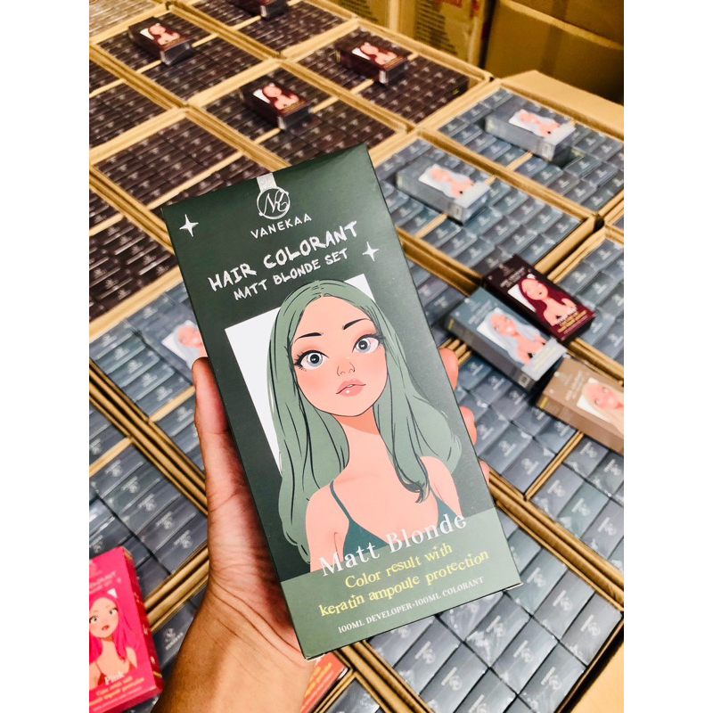 Matt Blonde Vanekaa ครีมเปลี่ยนสีผม Vanekaa Hair Colorant 100 ml ...