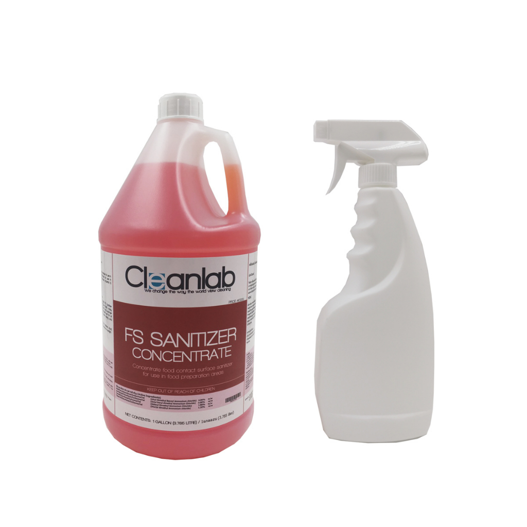 Cleanlab FS Sanitizer Concentrate ฟู๊ดเซฟตี้ สูตรเข้มข้นมาก 3.785 ลิตร+ขวดสเปรย์ | Shopee Thailand