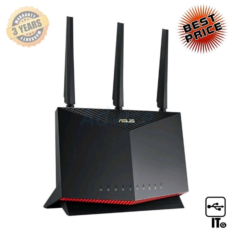 Router ASUS (RT-AX86U Pro) Wireless AX5700 Dual Band Gigabit Wi Fi 6 ...