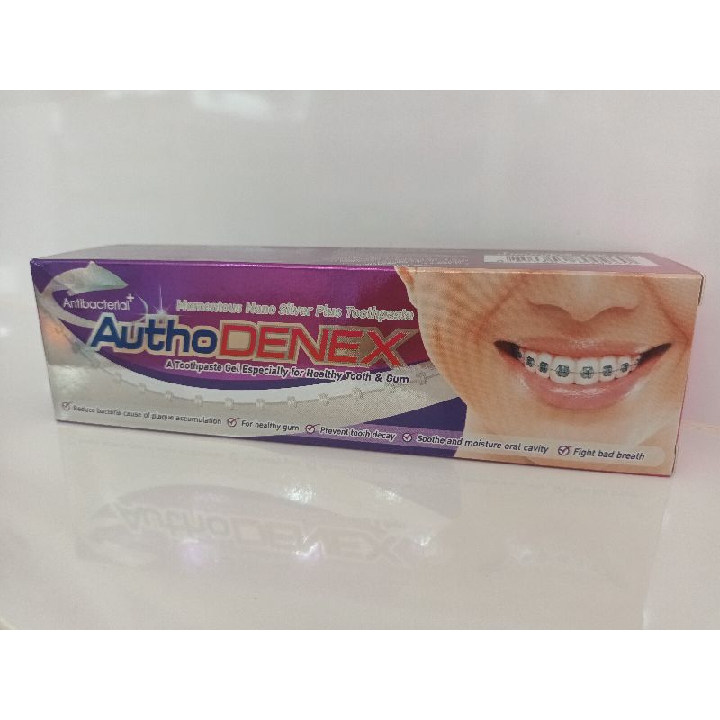 ยาสีฟันออโทเด็นเน็กซ์ (Autho denex Momentus Plus) ยาสีฟันสำหรับการจัดฟันธรรมดาและแบบใส ขนาด 100 ...