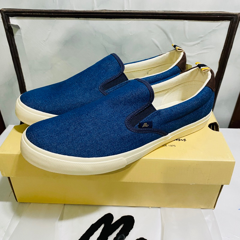 (ของใหม่) รองเท้าสลิปออน Mc slip on สียีนส์เข้ม size 11 | Shopee Thailand