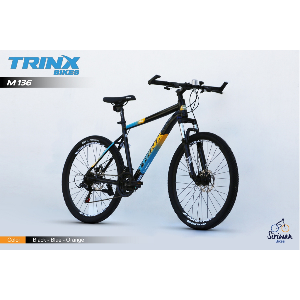 *ผ่อนได้ คอยน์คืน* TRINX : M136 เสือภูเขาเฟรมอลูฯ ล้อ 26" ซ่อนสาย 21สปีด ดิสเบรค | Shopee Thailand