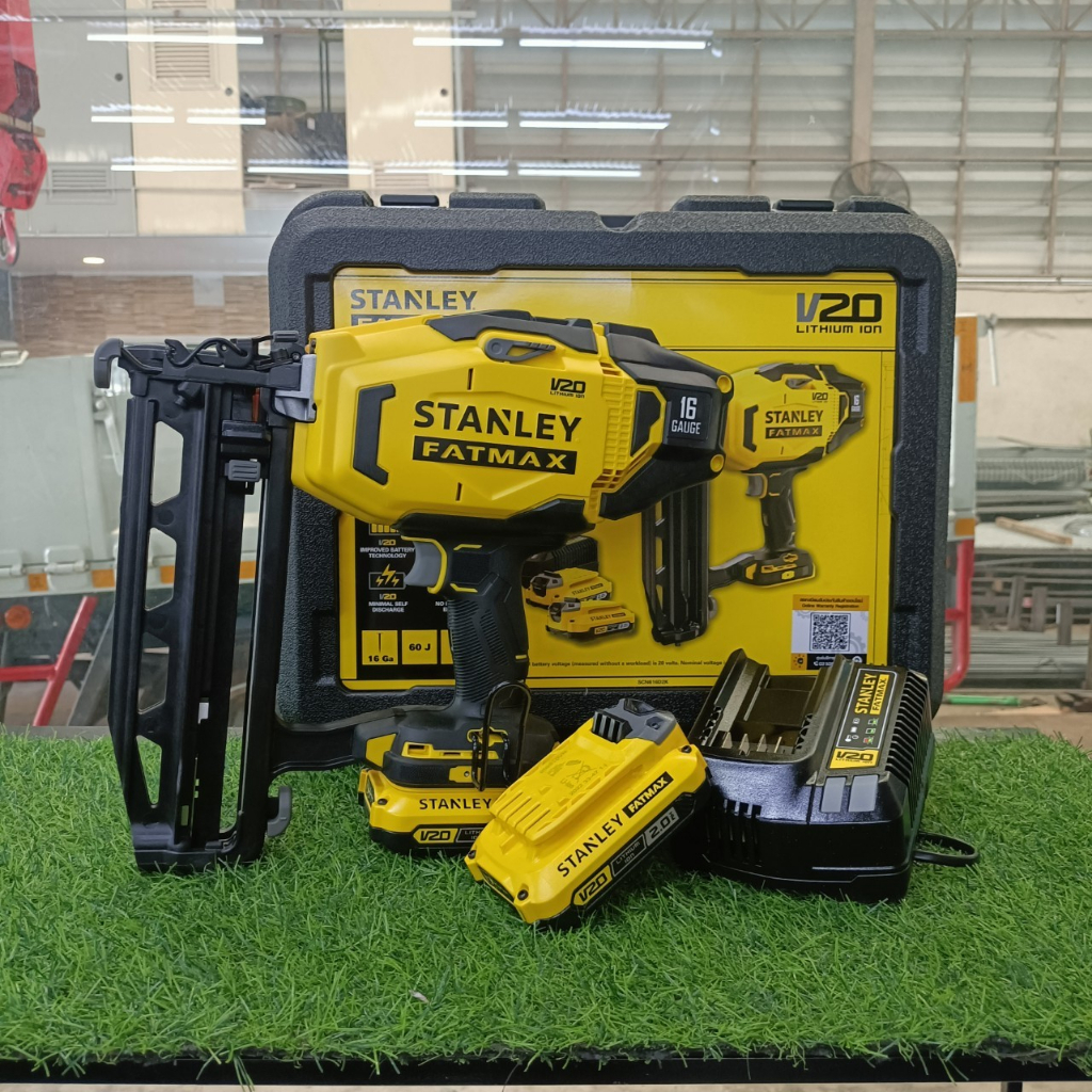STANLEY FATMAX ปืนยิงตะปูไร้สาย 20V. SCN616D2K-B | Shopee Thailand