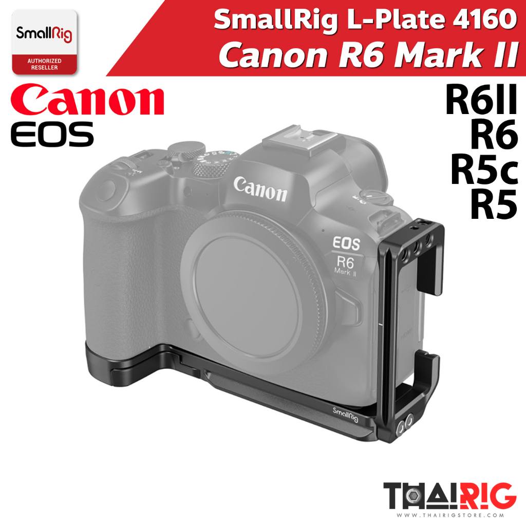 📌ส่งจากไทย📦 L-Plate Canon R6 Mark II / R6 / R5 / R5C SmallRig 4160 เพลท Arca Swiss กล้อง แคนนอน ...