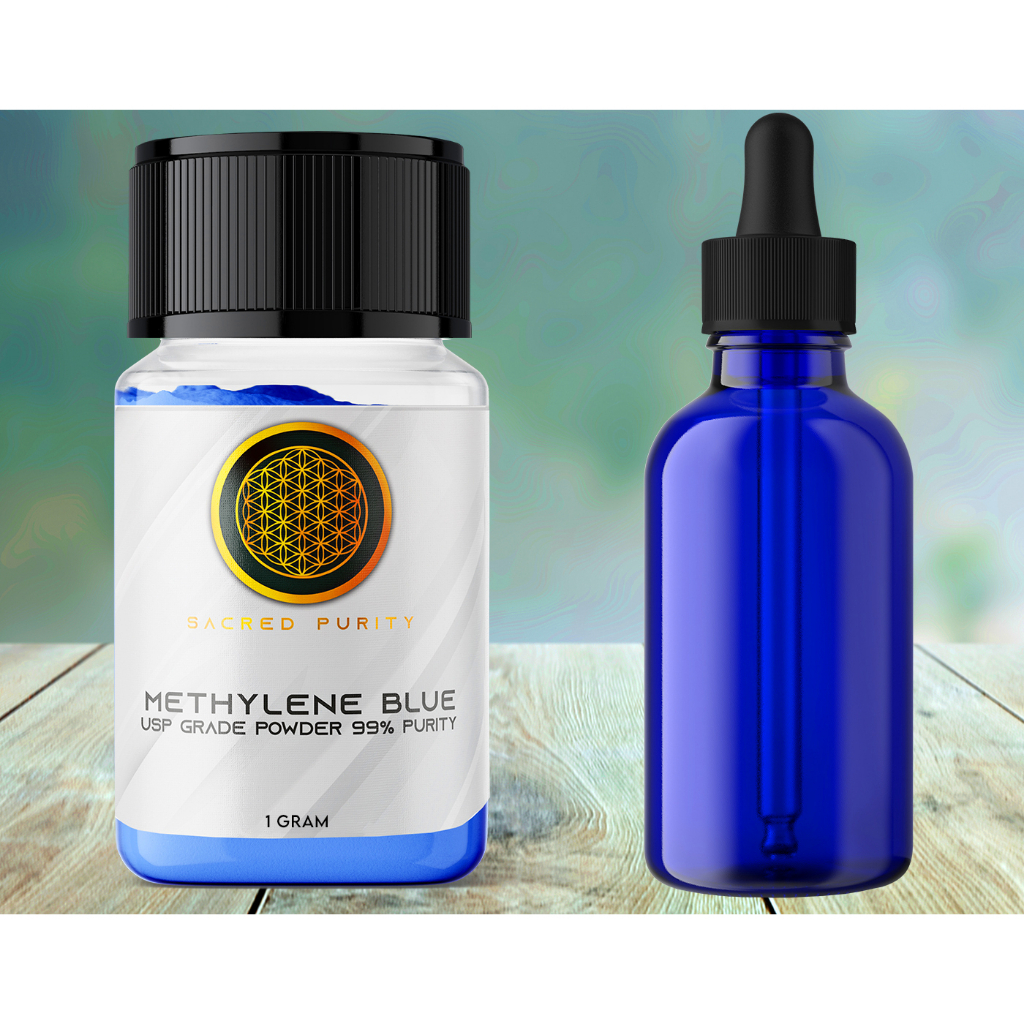 Methylene Blue USP Grade (99% Purity) Powder With Empty Dropper Bottle ... Methylene Blue USP Grade (99% Purity) Powder With Empty Dropper Bottle ...