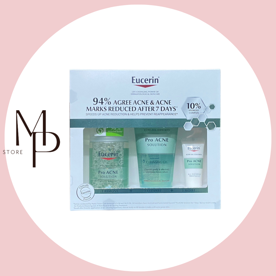 Eucerin ProAcne Solution 3in1 Starter Kit Set | Shopee Thailand