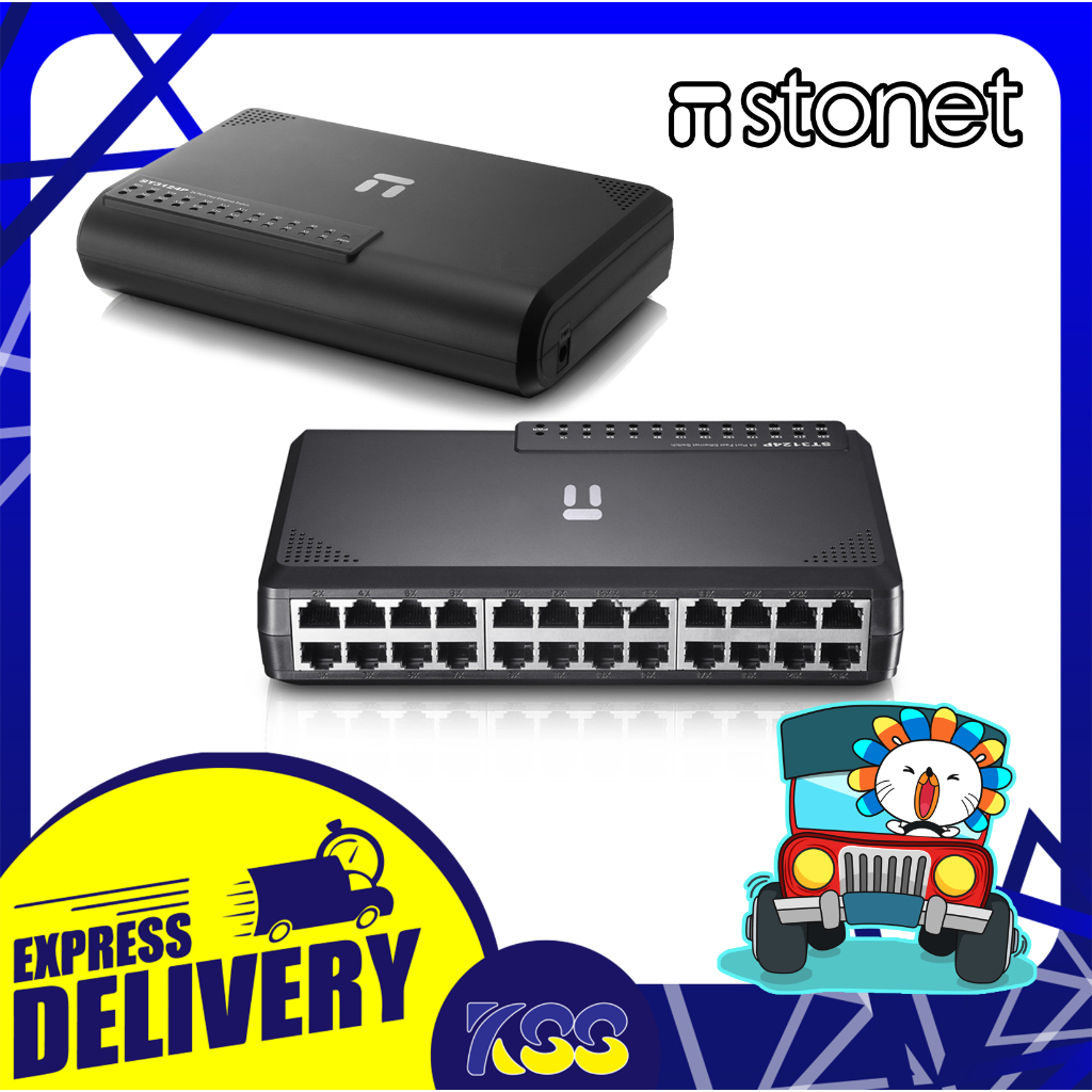 สวิตซ์ฮับ อุปกรณ์เพิ่มช่องแลน Stonet Switch Fast Ethernet 24 Port 10 ... สวิตซ์ฮับ อุปกรณ์เพิ่มช่องแลน Stonet Switch Fast Ethernet 24 Port 10 ...