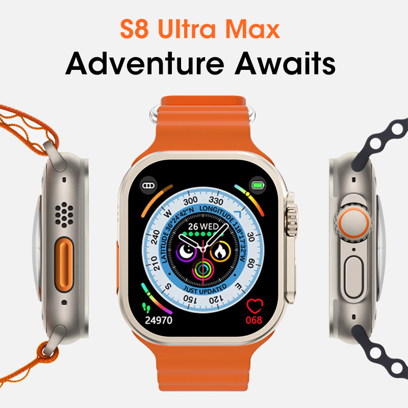 New Smart watch S8 Ultra Max สมาร์วอทช์ วัดออกซิเจนในเลือด วัดชีพจร ...