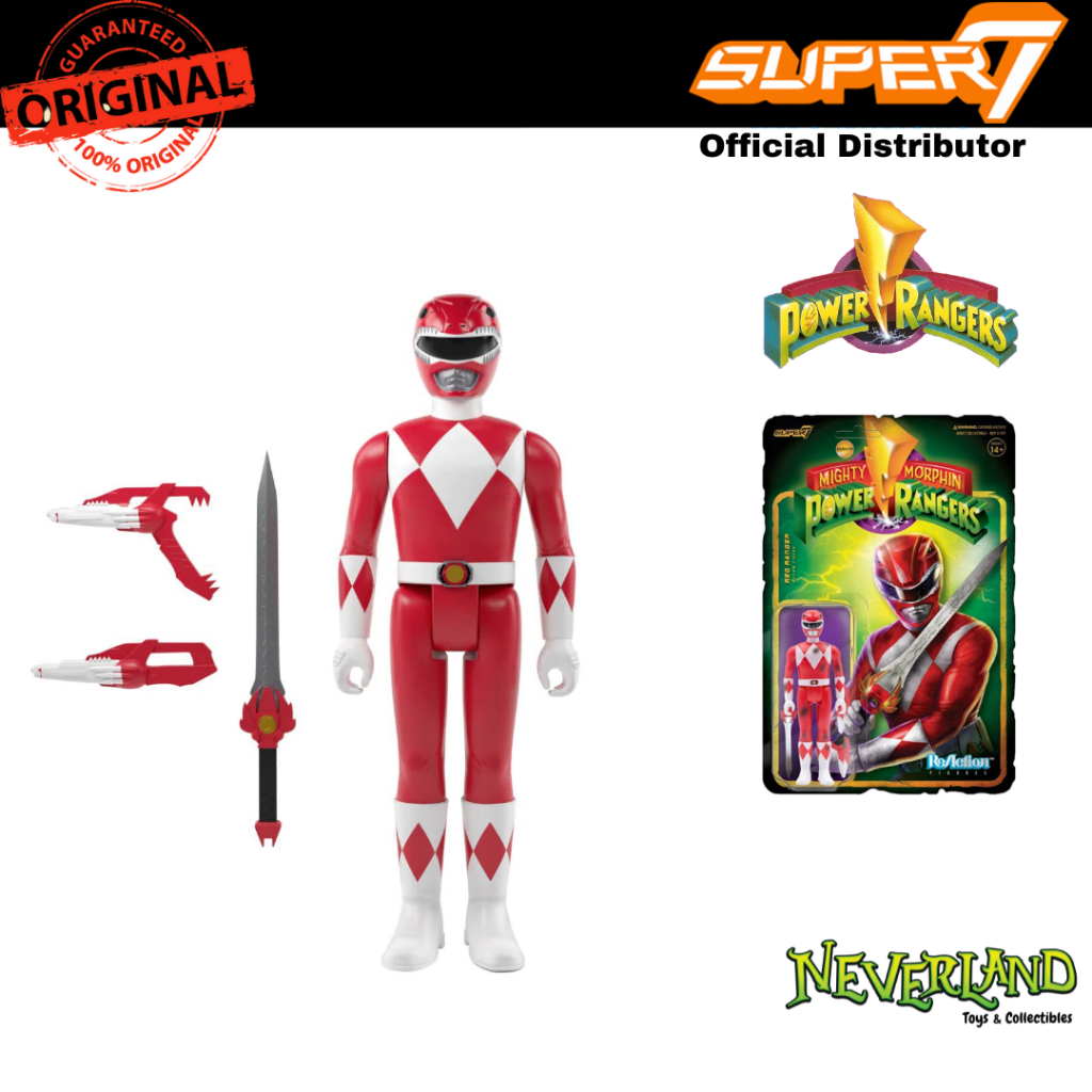 (SOLD OUT) Super7 Mighty Morphin Power Rangers Red Ranger Wave 1 ...