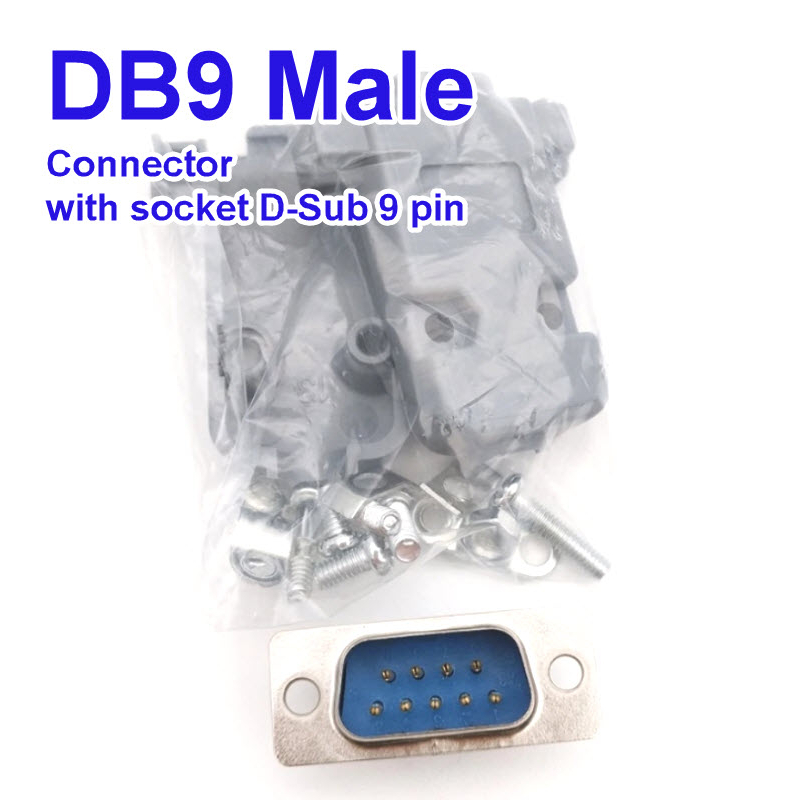 DB9 male + Cover 9 pins DB9 male | Shopee Thailand