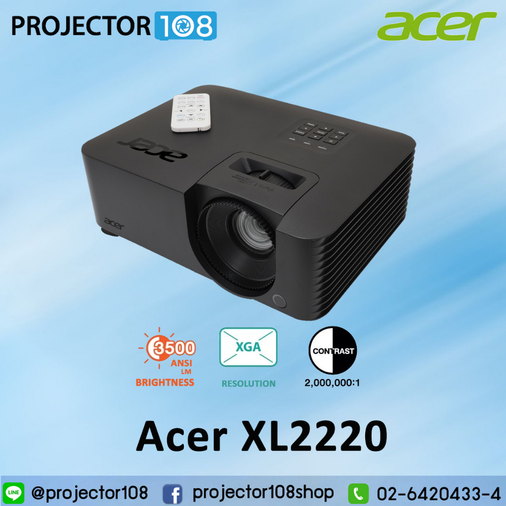 ACER VERO XL2220 DATA LASER PROJECTOR - 3500 ANSI LUMENS DLP XGA ...