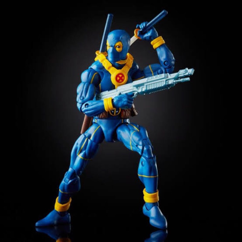 [no box] Blue Deadpool comics X-men series Marvel Legends Hasbro action ...