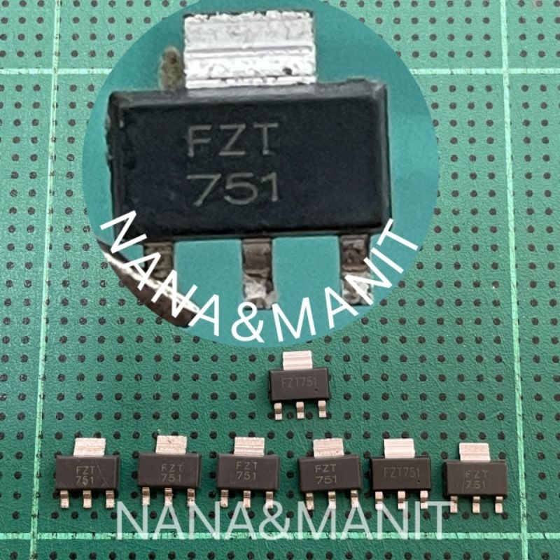 FZT751 PNP 3A 60V แพ็ค 5ตัว | Shopee Thailand