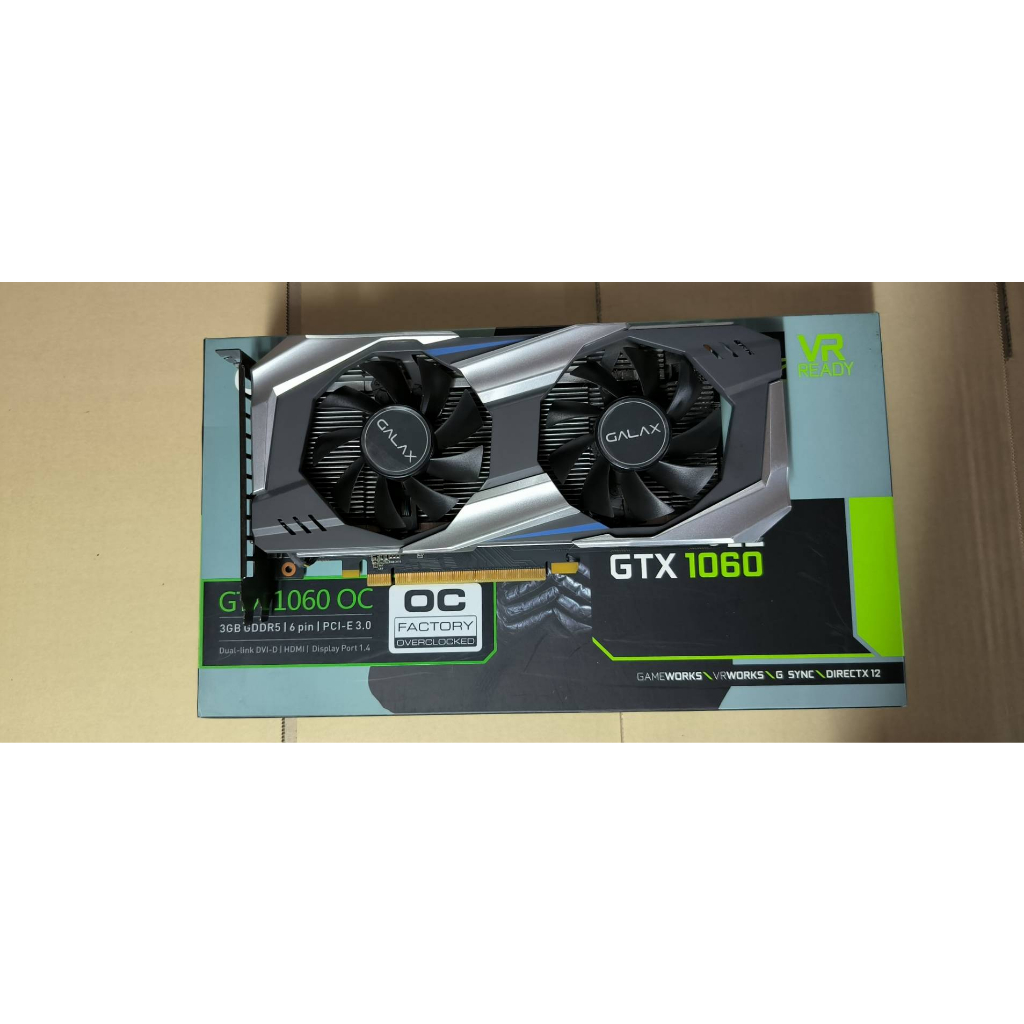 Galax gtx 1060 3g มือ 2 สภาพดี มีกล่องครบ | Shopee Thailand