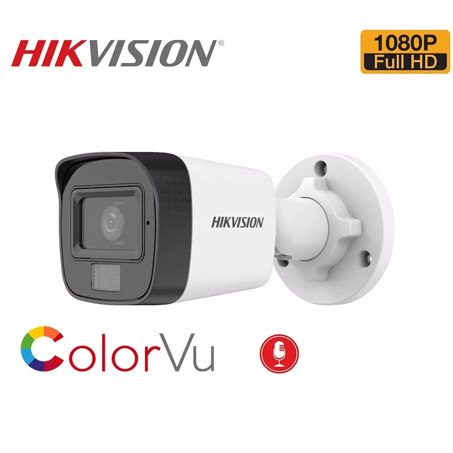 กล้องมีไมค์+LED Hivision DS-2CE16D0T-LFS รองรับ 4ระบบ อินฟราเรด 30เมตร ...