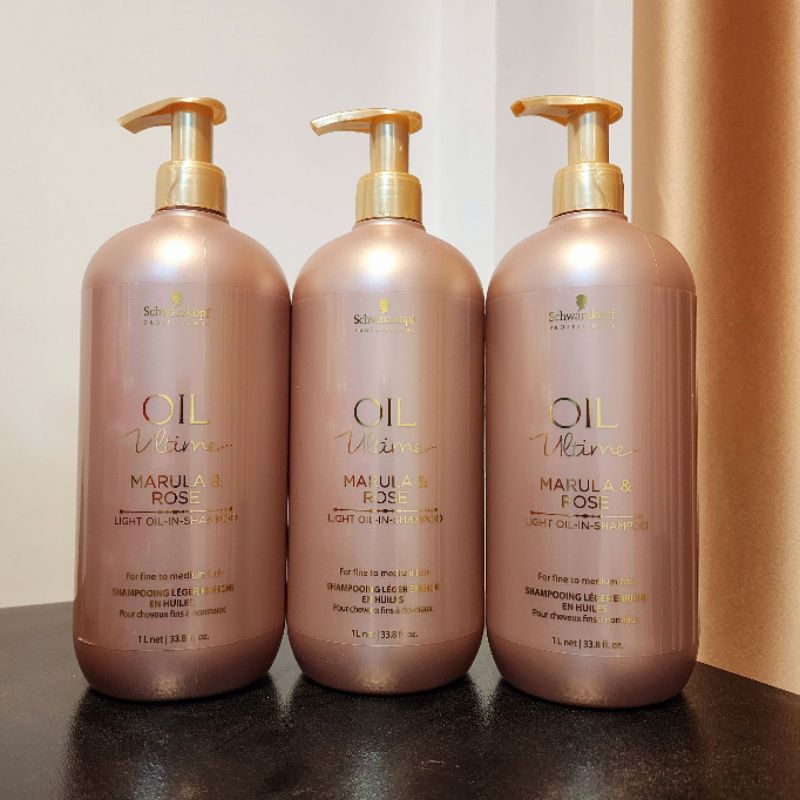 Schwarzkopf Oil Ultime Marula & Rose Light Oil-In-Shampoo 300/1000ml ...