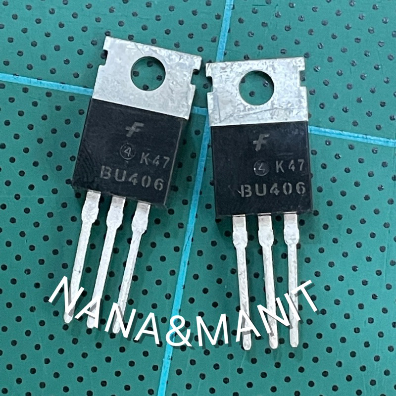 BU406 NPN 7A 400V ไม่มีไดโอด แพ็ค 2ตัว (งานแท้) | Shopee Thailand