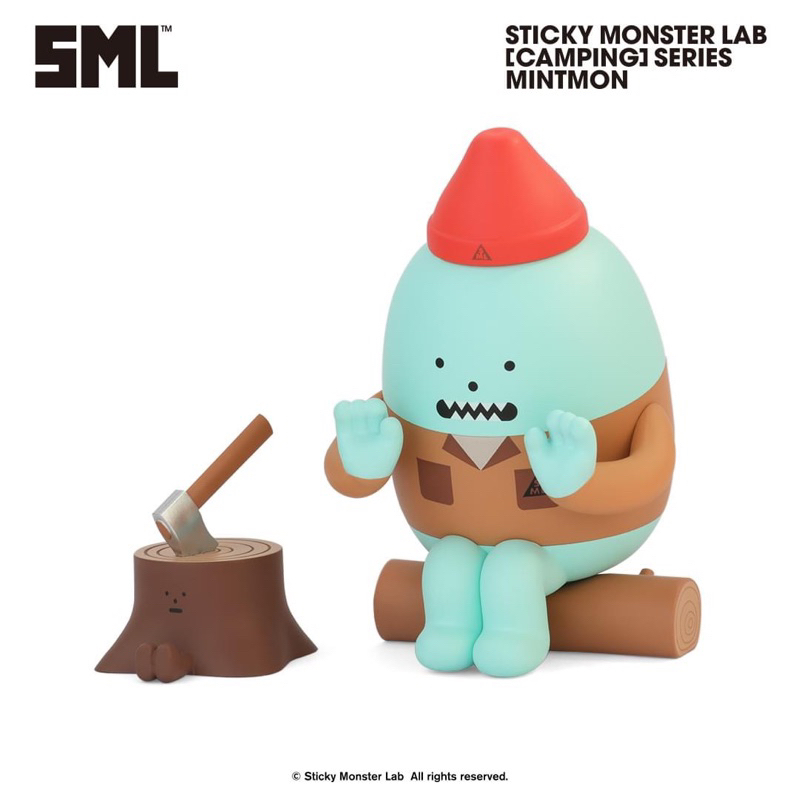 พร้อมส่ง แบบแยก SML mini blindbox camping series, sticky monster lab ...