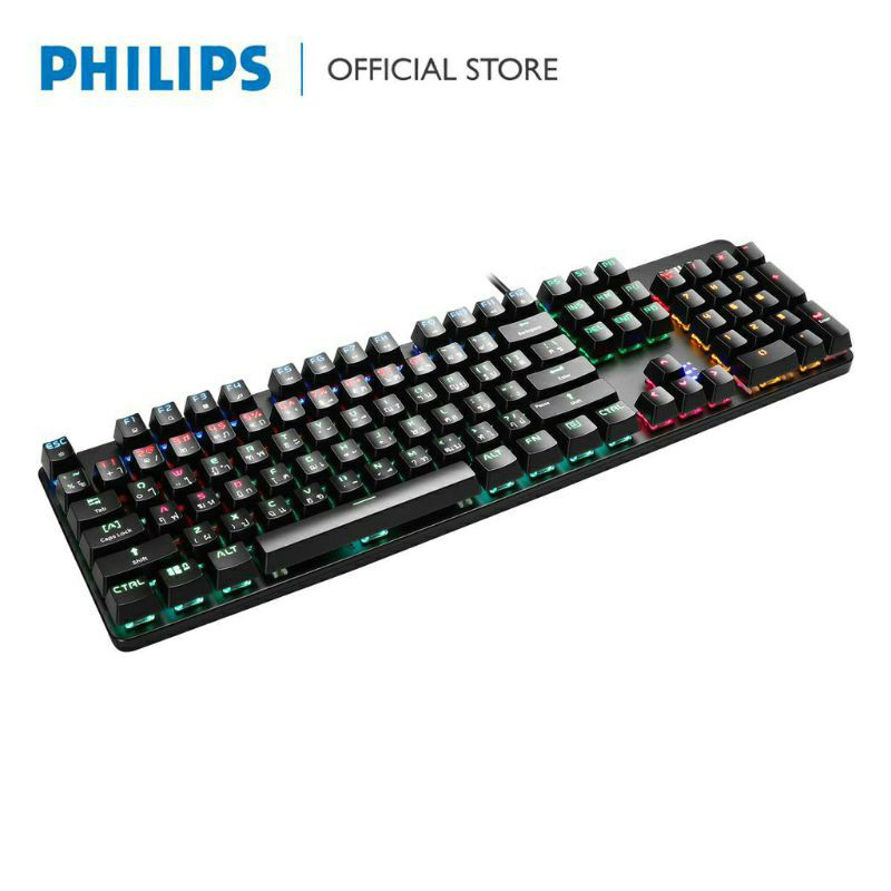 Philips SPK8401 คียบอร์ดเกมส์มิ่ง Professional Gaming RGB Mechanical ...