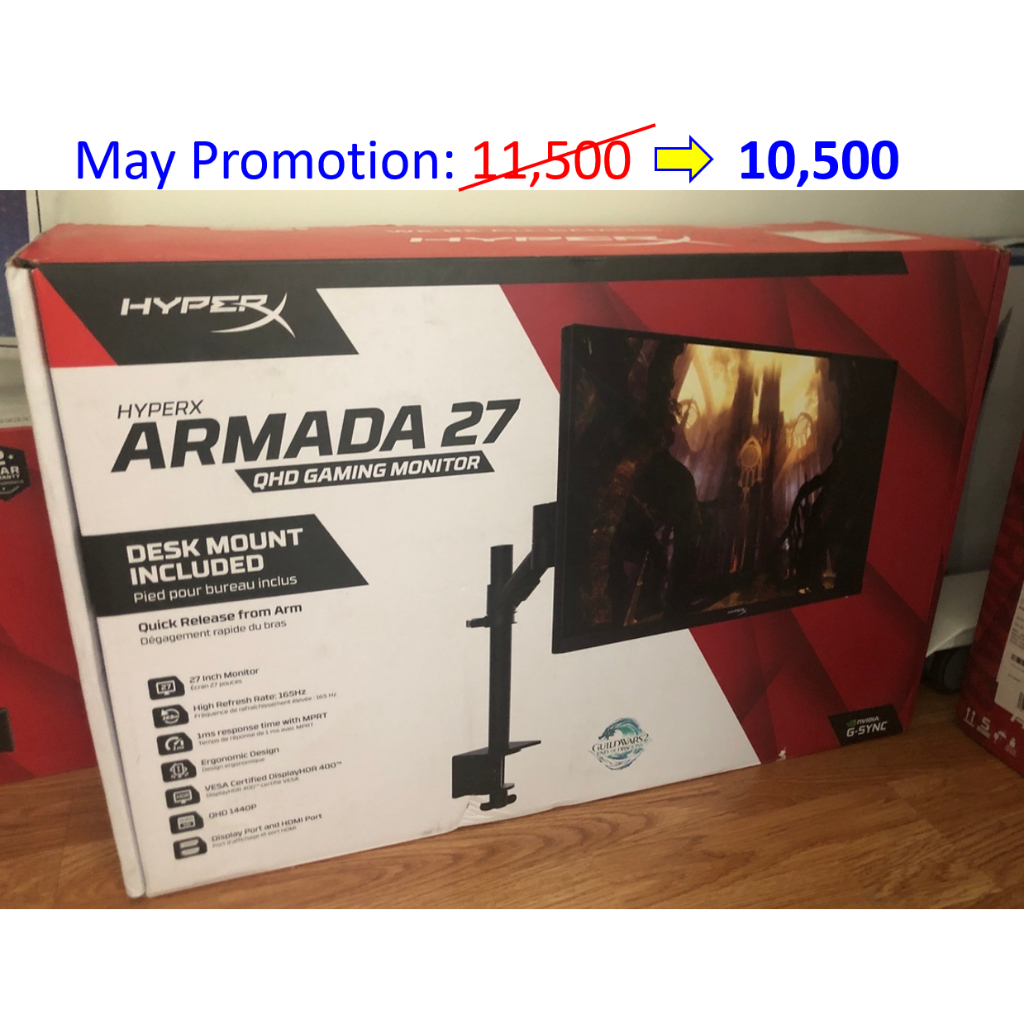 จอเกมมิ่ง HyperX Armada 27 +ขาตั้ง (มือสอง) | Shopee Thailand
