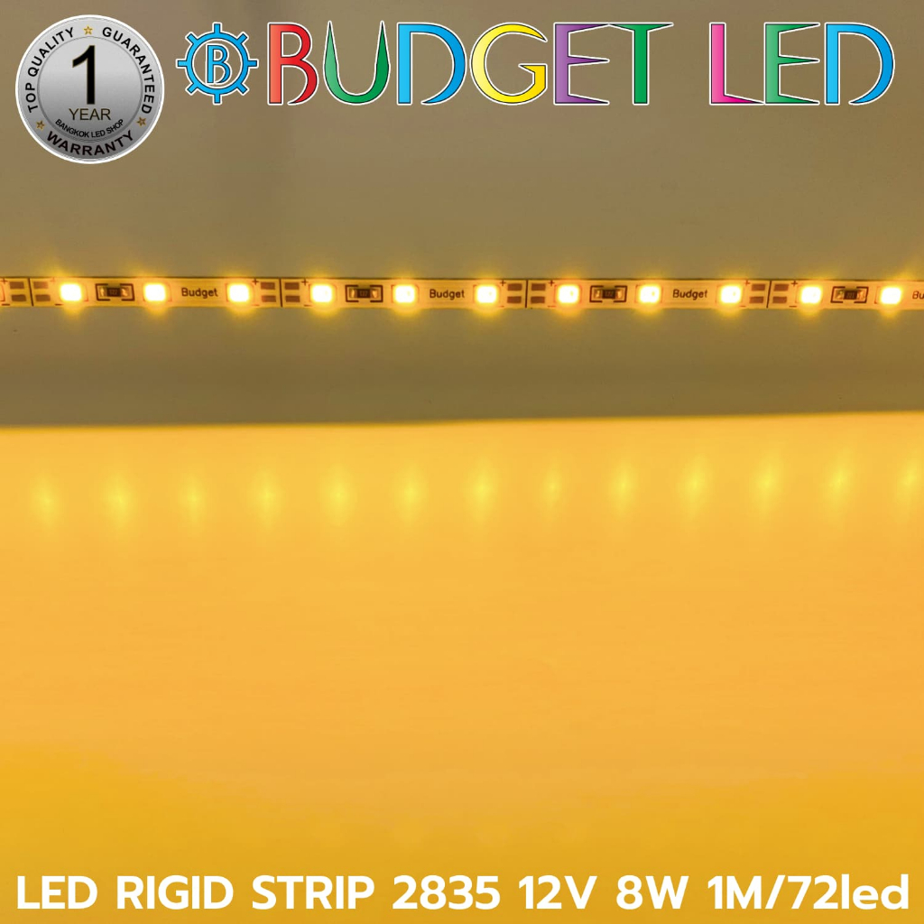 LED RIGID STRIP, 2835 DC-12V 8W 72LED/1M IP20 ไฟเส้น LED Aluminium ...