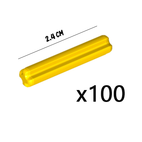 [001] x100 ชิ้น - ชิ้นส่วนเลโก้ Lego Part Technic, Axle 3L (4519) ราคา ...