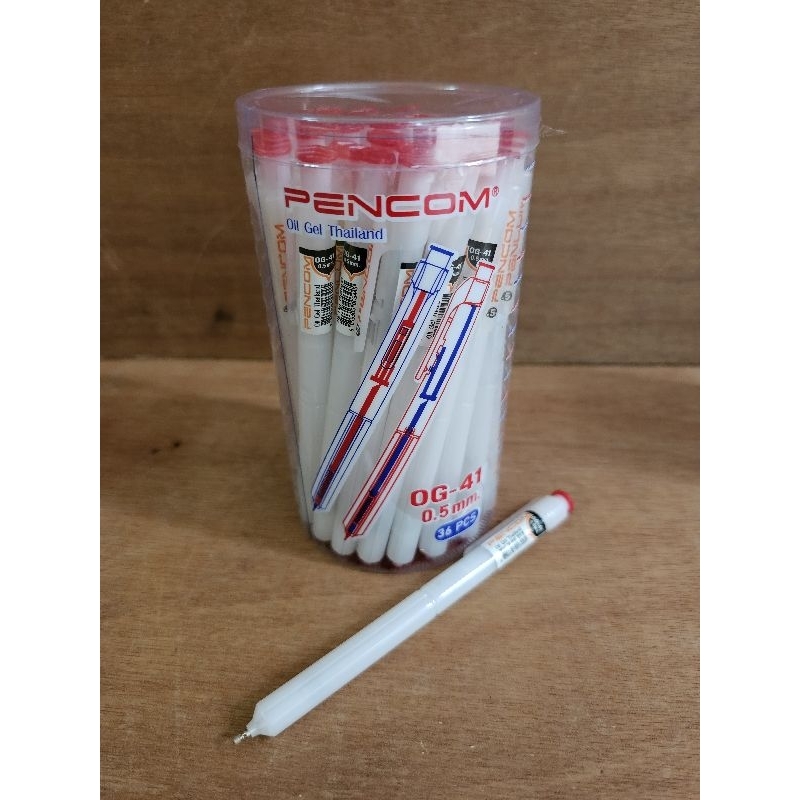 ปากกาหมึกน้ำมัน Pencom OG41 0.5 (36 ด้าม) | Shopee Thailand