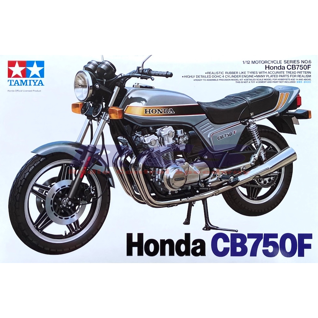 💥New💥 🏆 TAMIYA 14006 ชุดประกอบจำลองมาตราส่วน 1:12 HONDA CB750F โมเดลประกอบ ต้องไปสร้างและทำสีเอง ...