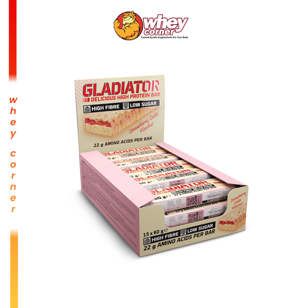 Olimp Gladiator Protein Bar 60g. รสเดียว 6 แท่ง หรือ 15แท่ง (1Box ...