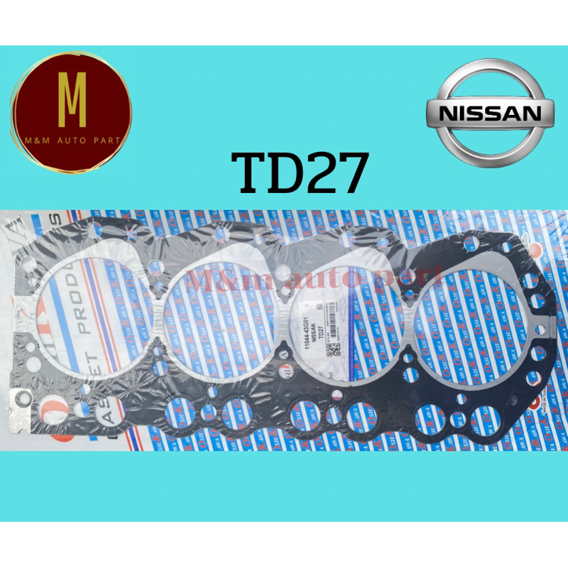 ประเก็นฝาสูบ(เหล็ก) NISSAN TD27 FRONTIER E24 2700CC 8V(97.5MM) ยี่ห้อ ...