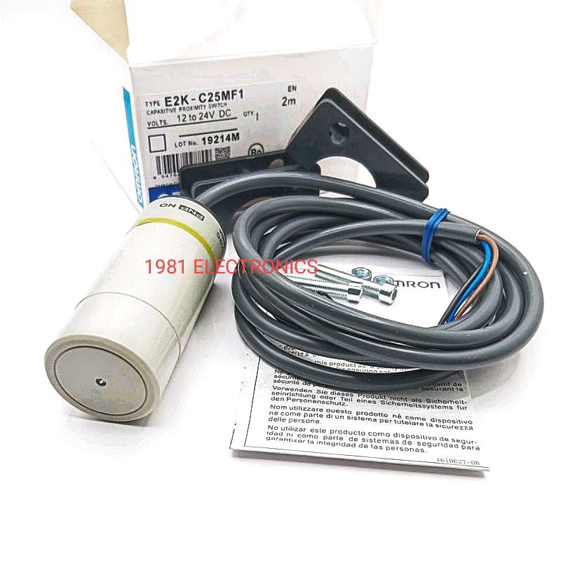 E2K-C25MF1 คาปาซิทีปเซ็นเซอร์ (capacitive) 34มิล ระยะจับ 3-25มิล ชนิด PNP NO | Shopee Thailand