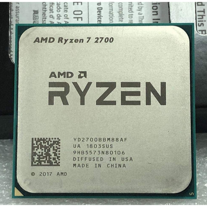 🇹🇭🔥AMD Ryzen 7 2700 R7 2700 3.2GHz 8-Core 16M 65W+Sink Tsunami ไม่มีไฟ ...