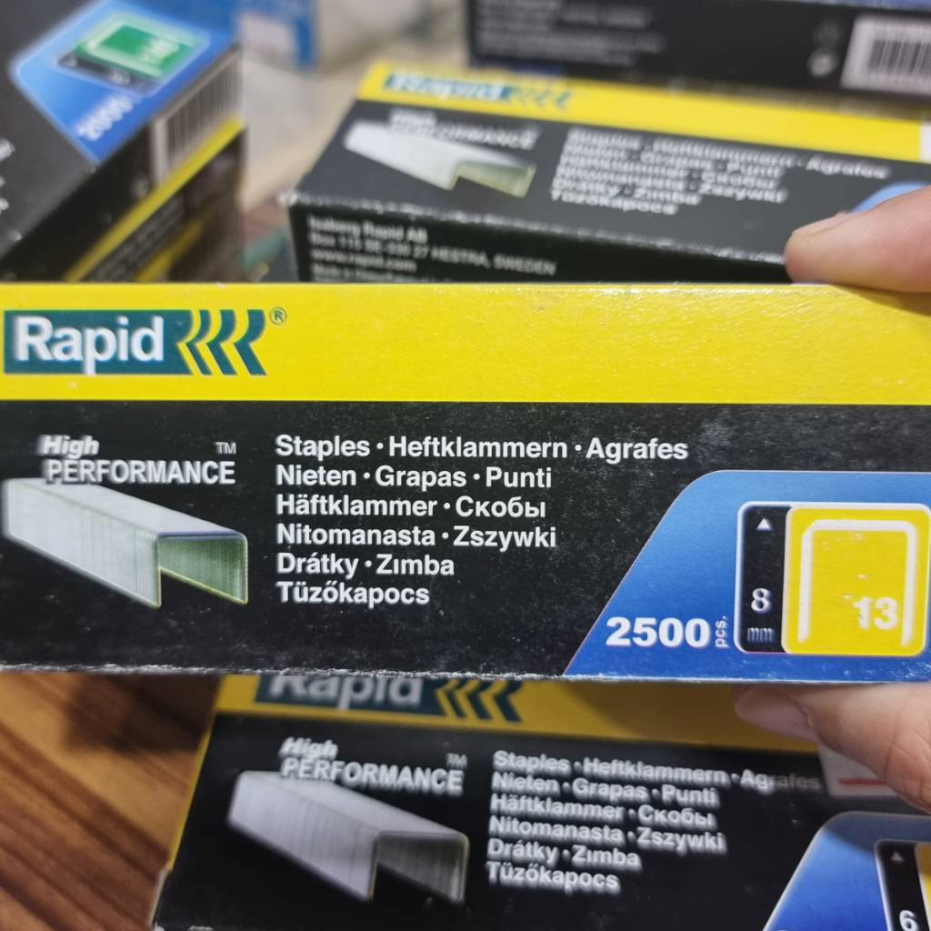 Rapid Staples ลวดเย็บ High Performance 2500 pcs. 10mm./8mm./6mm ...