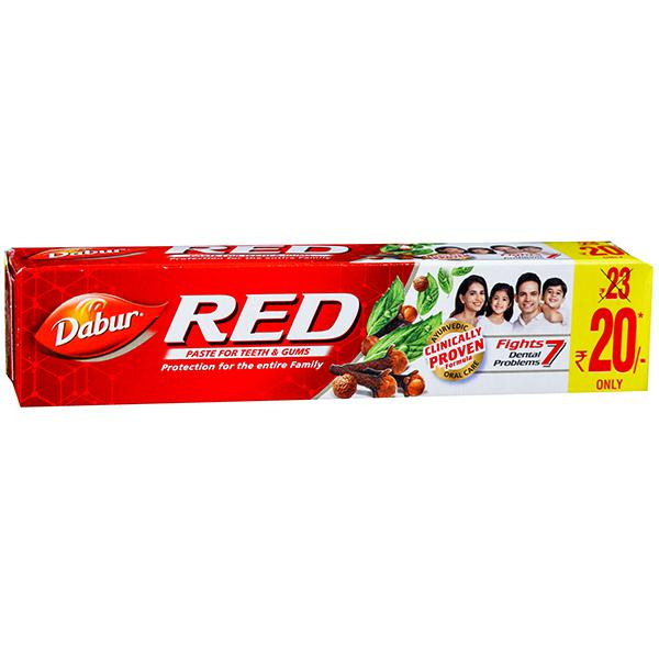 Dabur Red Tooth Paste Ayurveda Toothpaste 36gกรัม ยาสีฟันสมุนไพร กานพลู ...