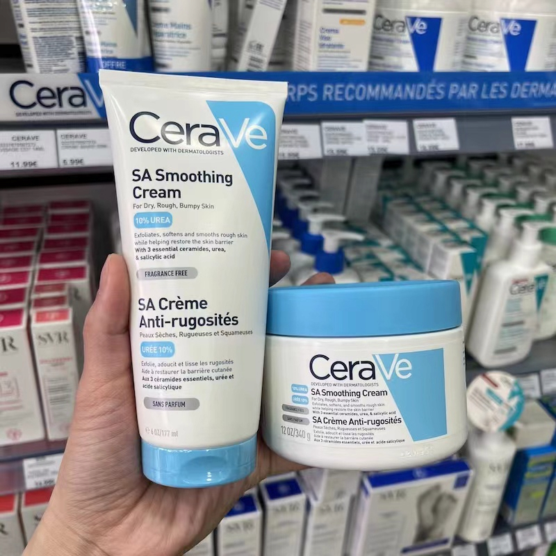 CeraVe SA Smoothing Cream For Dry, Rough, Bumpy Skin (340g)ช่วยลดขนคุด ...