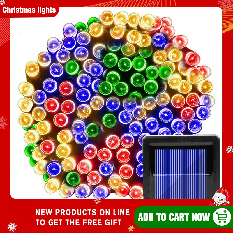 LED solar string lights Christmas festival string lights indoor and ...