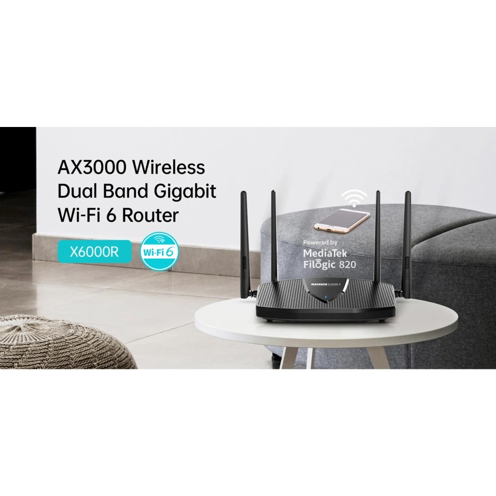 Router TOTOLINK (X6000R) Wireless AX3000 Dual Band Gigabit Wi-Fi 6 | Shopee Thailand